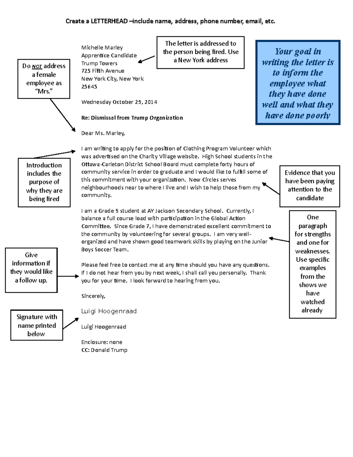 05 - Business Letter Format Example - One paragraph for strengths and ...