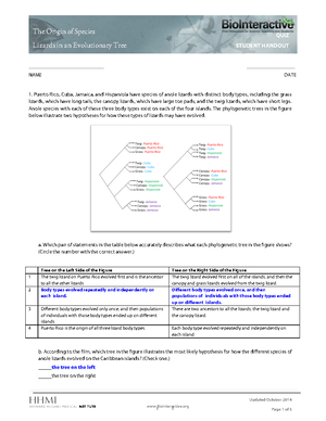 Biology Campbell Chapter 1 Notes - BIOL 113 - Studocu