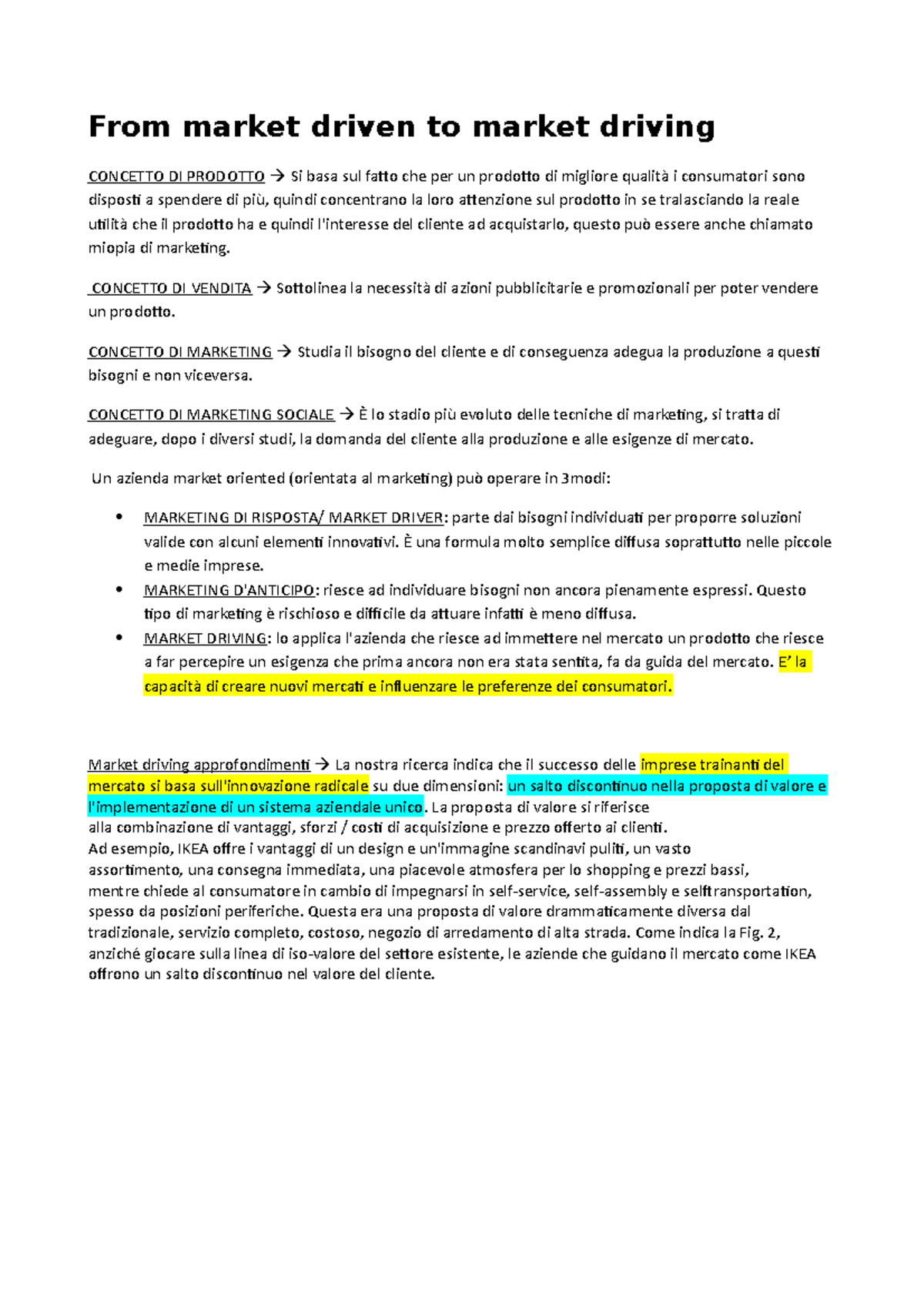 From market driven to market driving - From market driven to market ...