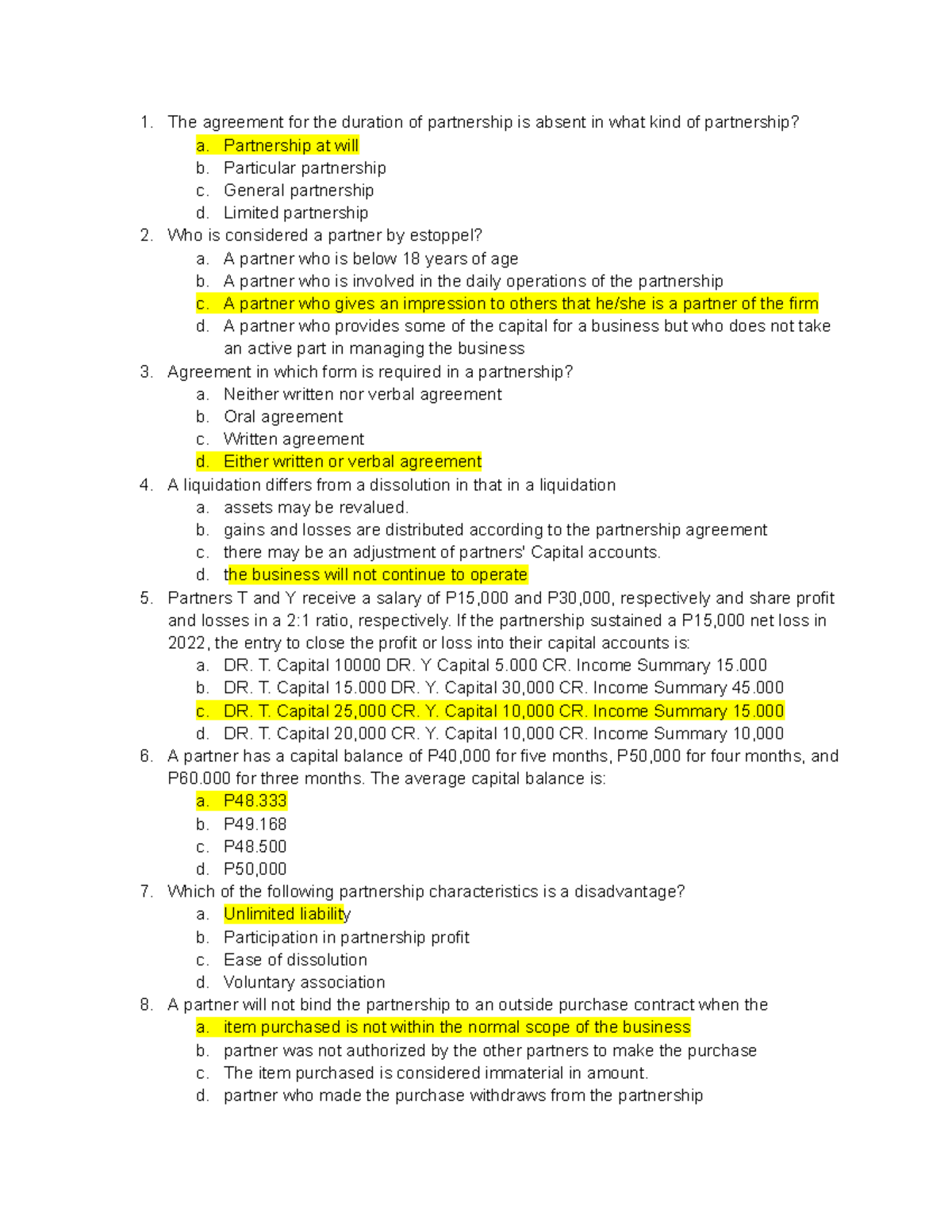 Parcor Premid - The agreement for the duration of partnership is absent ...