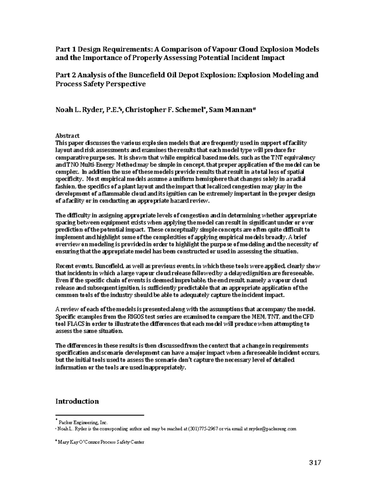 TNO and TNT - The calculation for TNT and TNO - **Part 1 Design ...
