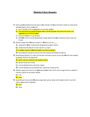 Module 4 Quiz Answers - Module 4 Quiz Answers Hobbes takes the natural ...