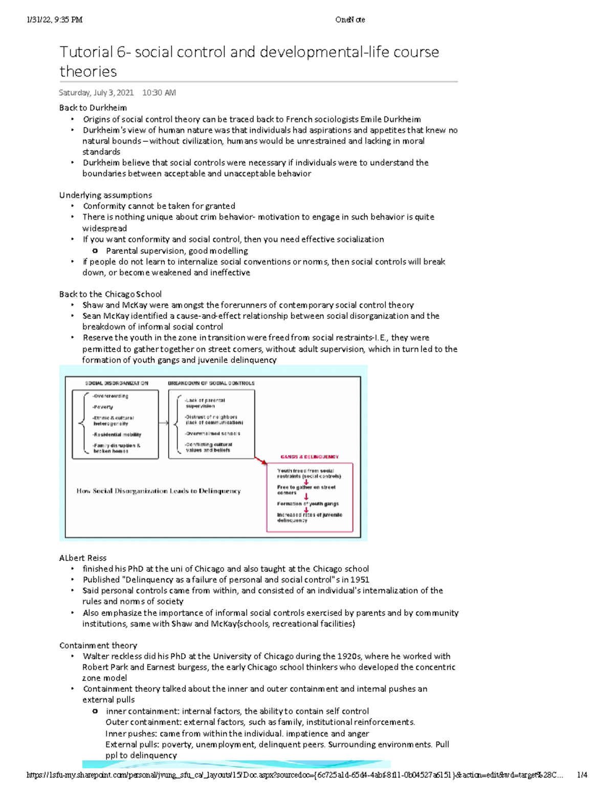 Crim 104 tut 6 - tutorial 6 - Tutorial 6- social control and ...