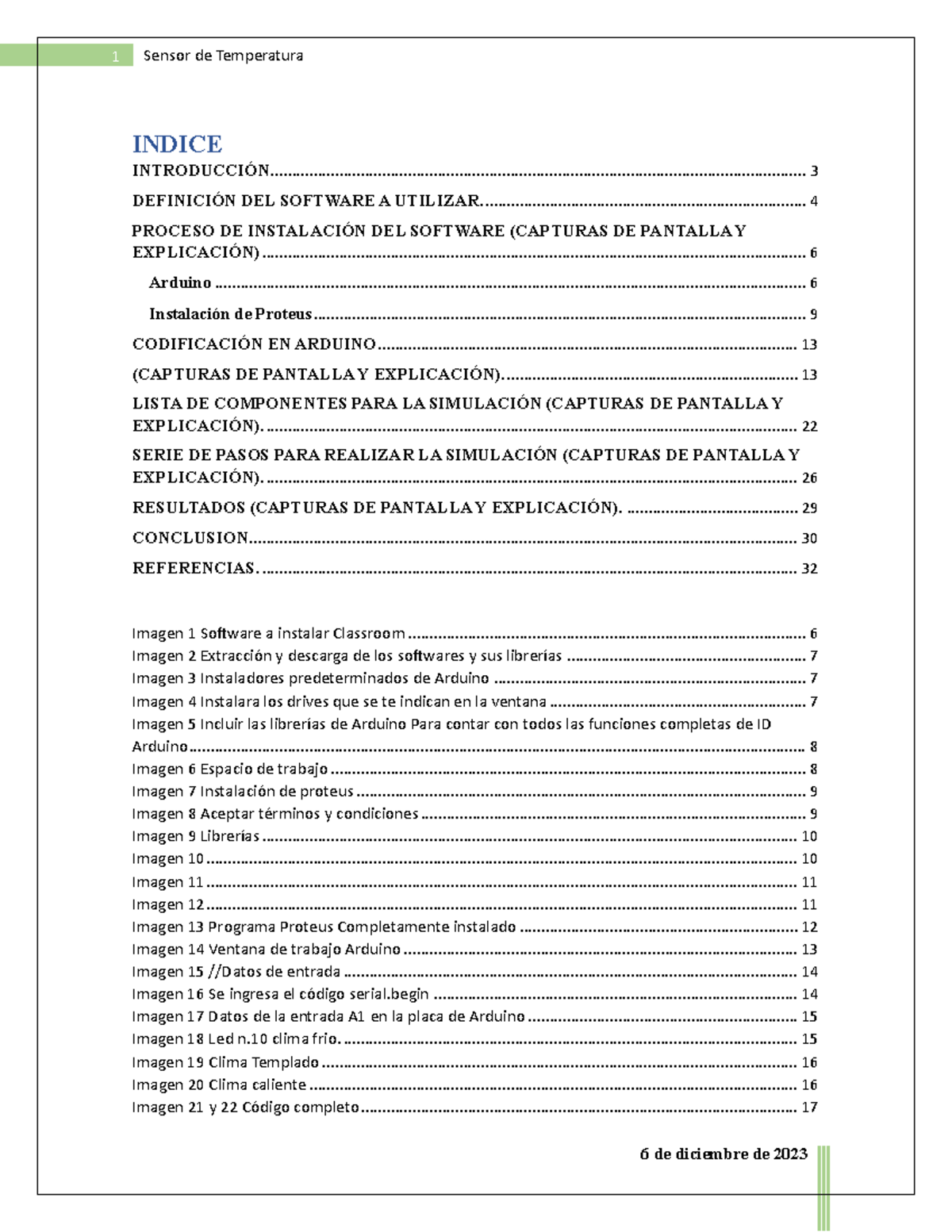 Practica Arduino - INDICE - Studocu