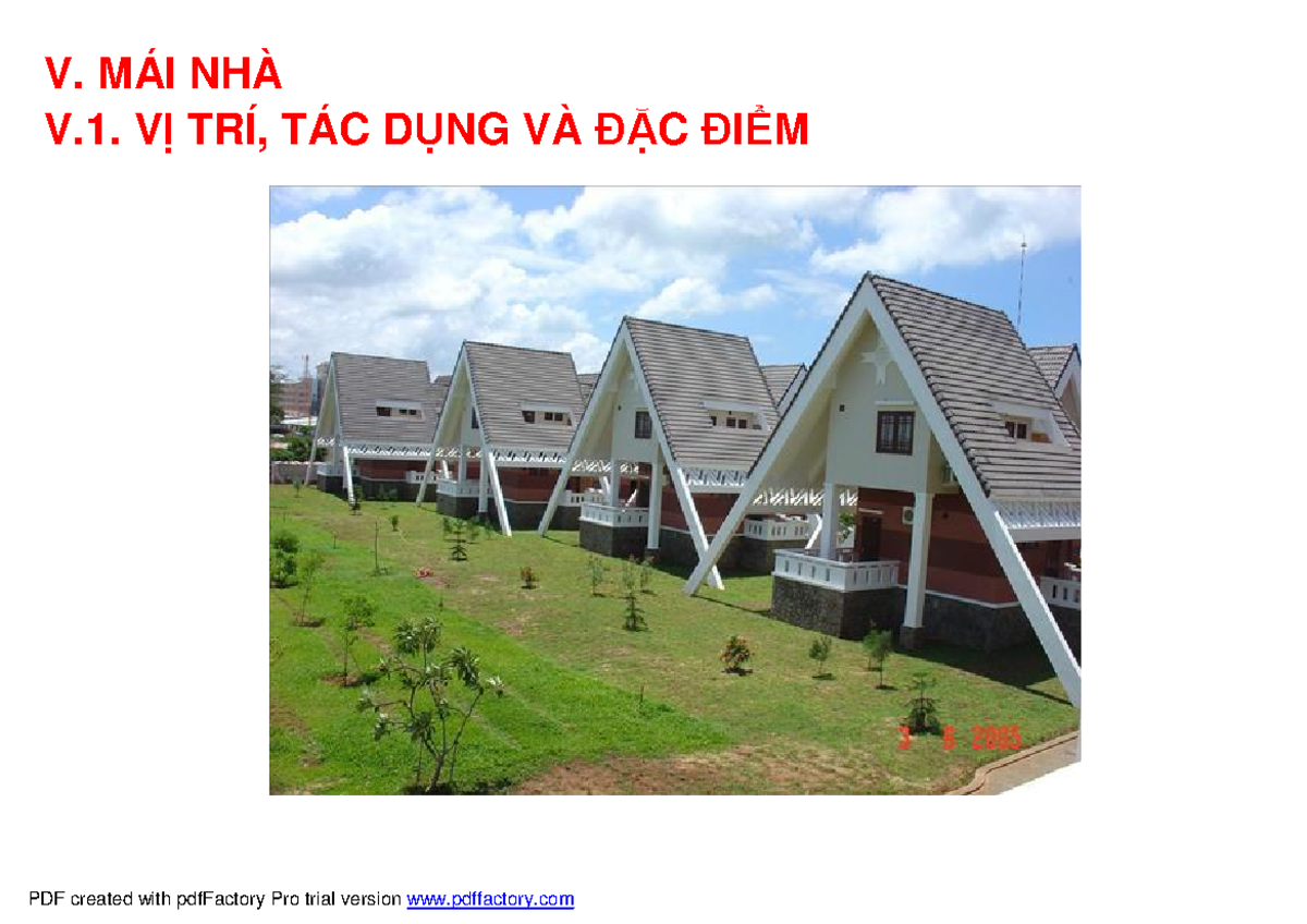 Cau tao mai bang - Good - V. MÁI NHÀ V. VỊ TRÍ, TÁC DỤNG VÀ ĐẶC ĐIỂM ...