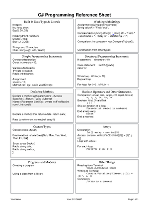 3 - kjhb - Faculty of Science, Engineering and Technology Object Oriented Programming Pass Task ...