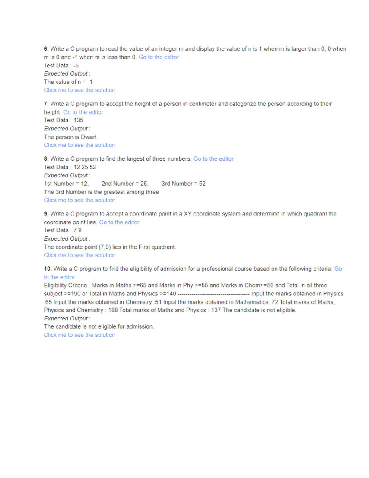 Doc10 - just some practice material - Computer Programming Course - Studocu