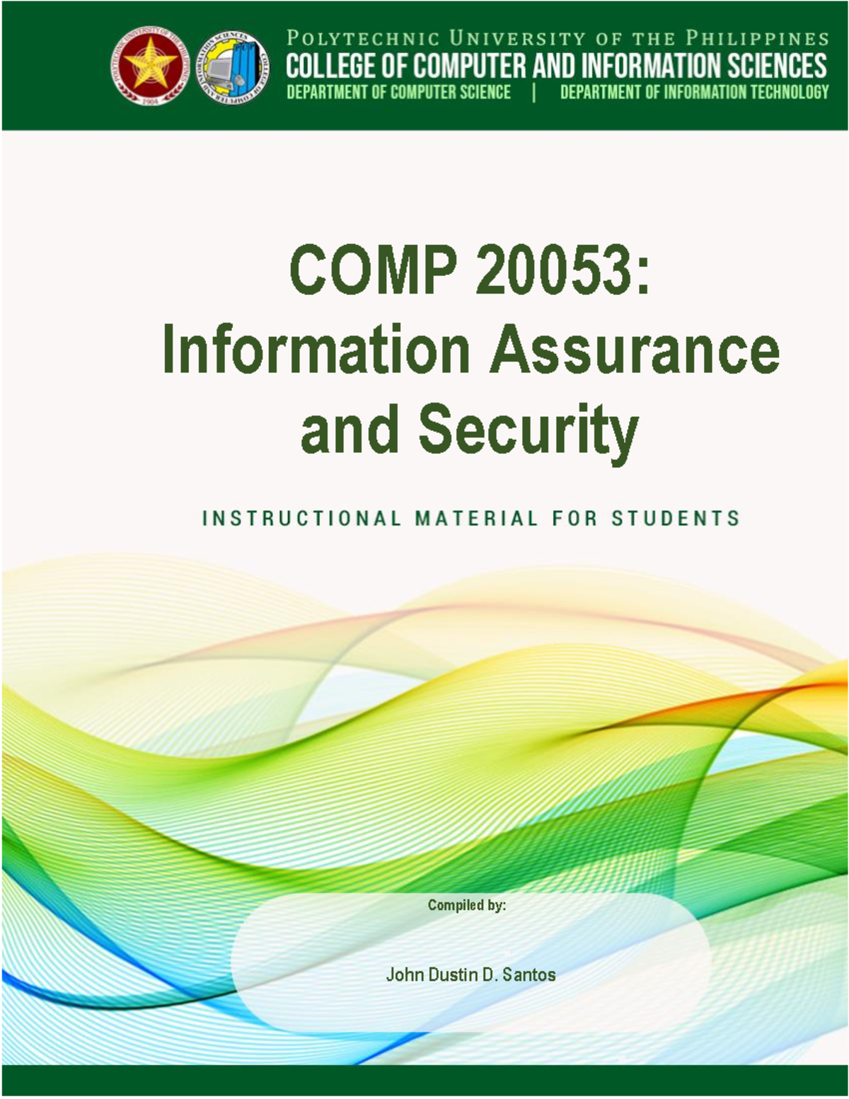 [Rev 2022] COMP 2005 3 - Information Assurance and Security for BSCS - COMP 20053: Information ...