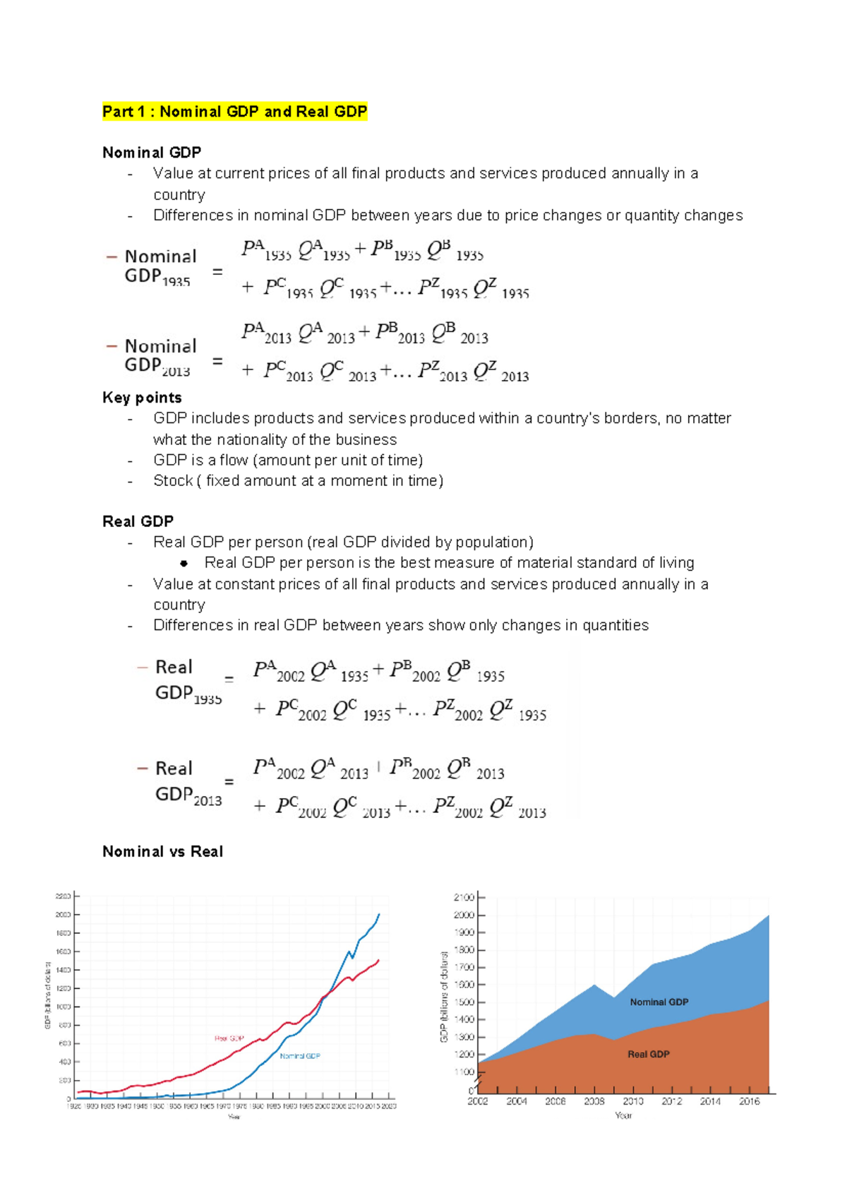 Chapter 6A GDP, Economic Growth, Business Cycles - Part 1 : Nominal GDP ...