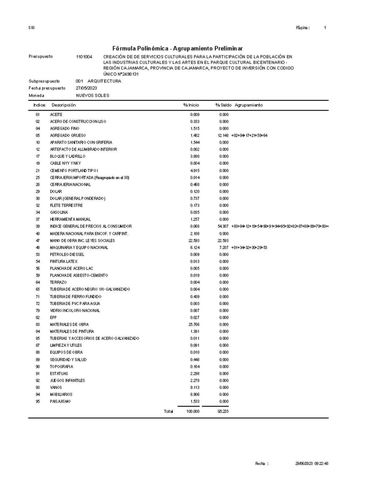 Agrupamiento preliminar - Fórmula Polinómica - Agrupamiento Preliminar ...
