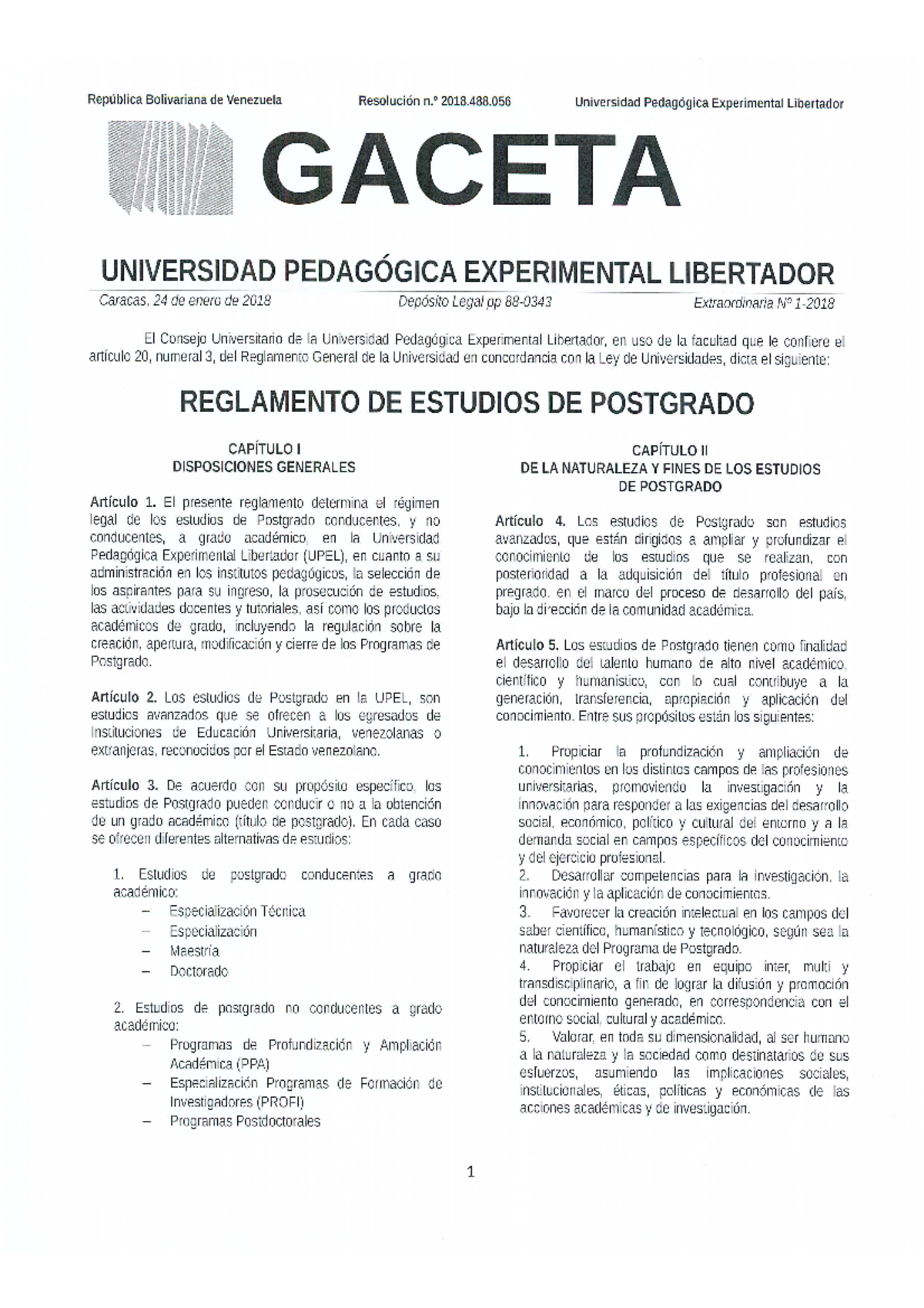 Reglamento de Estudios de Postgrado 2018 - Sociología de la educación - Studocu