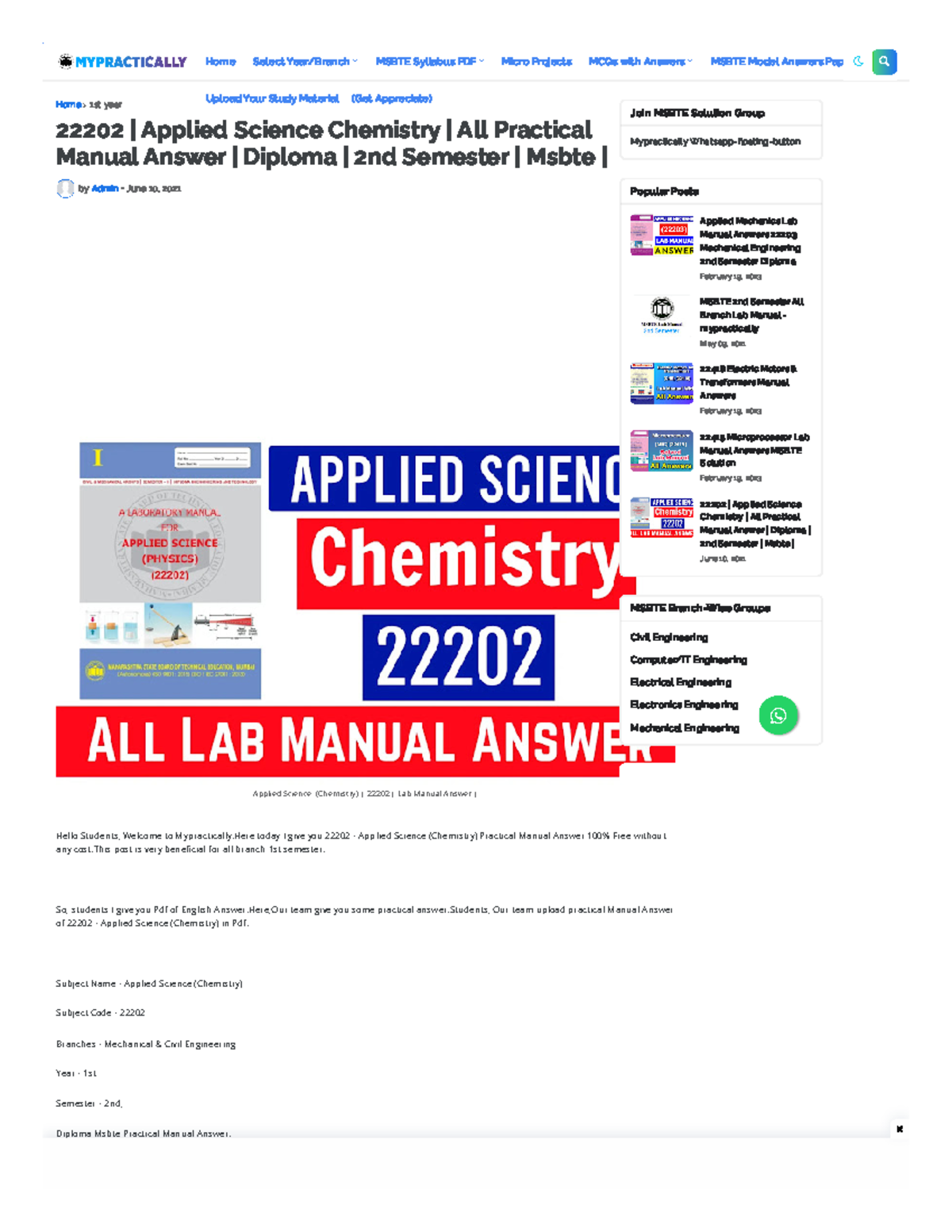 Www mypractically xyz 2021 06 22202 applied science chemistry all html ...