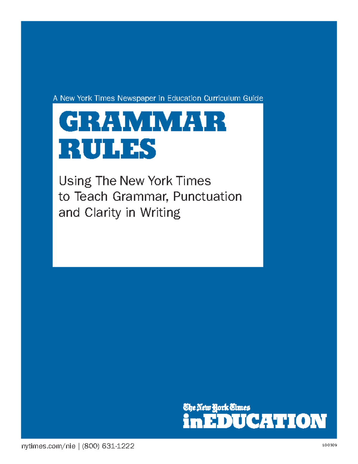 Grammar Rules - Notebook - A New York Times Newspaper in Education ...