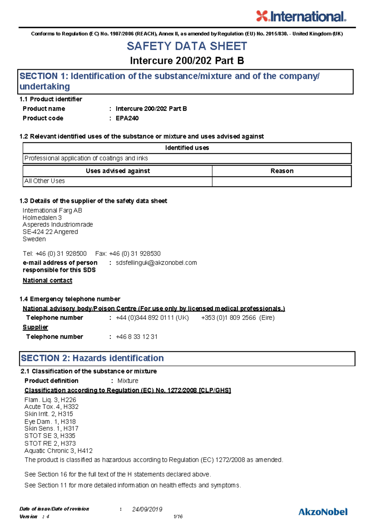 International-Intercure-202-SDS-B-promain-24-09-2019 - Conforms to ...