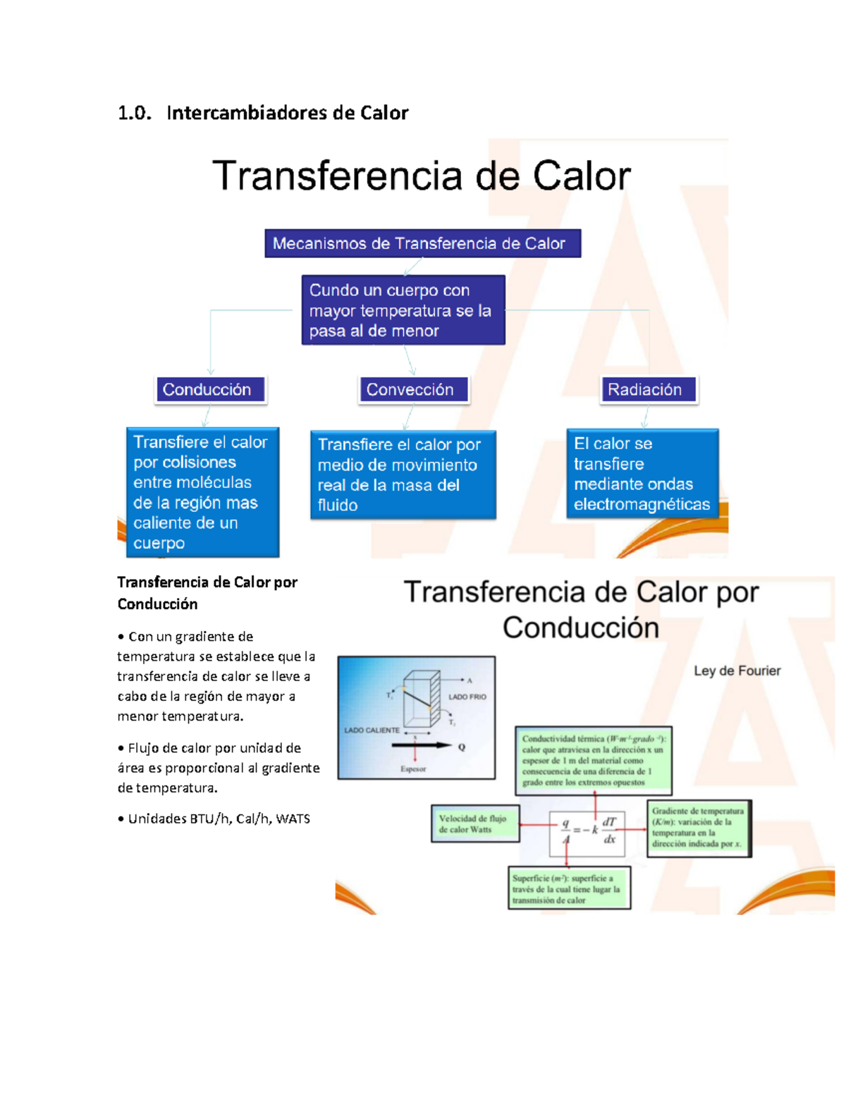 Intercambiadores de Calor - 1. Intercambiadores de Calor Transferencia de Calor por Conducción ...