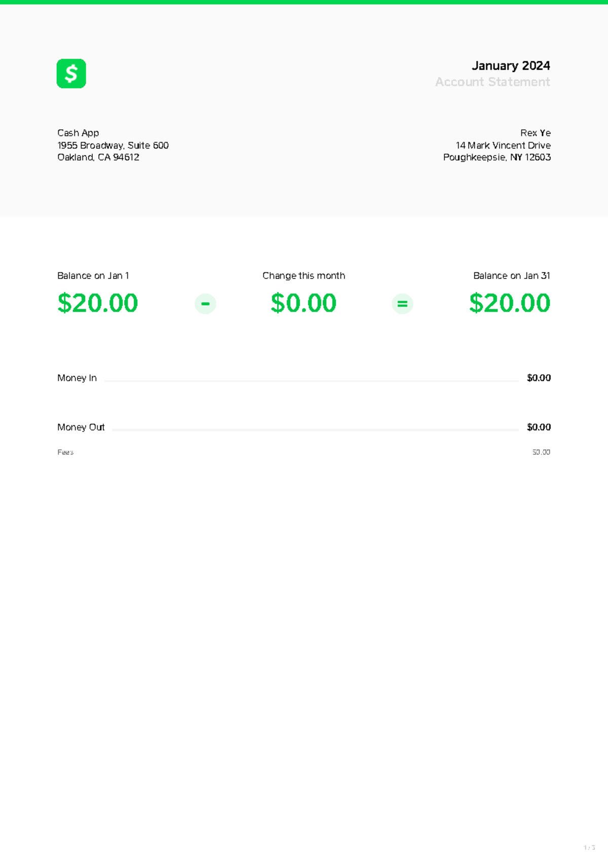 Monthly-statement - jbob - BIOPHYS 346 - 1 / 3 January 2024 Account ...
