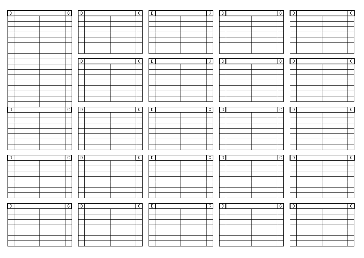 Razonete - Ciências Contábeis - D C D C D C D C D C D C D C D C D C D C ...