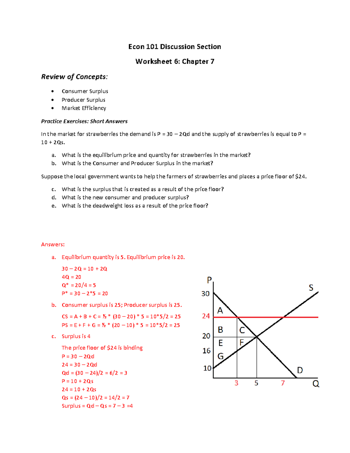 Econ 101 Discussion Worksheet Ch7 with answers - Econ 101 Discussion ...