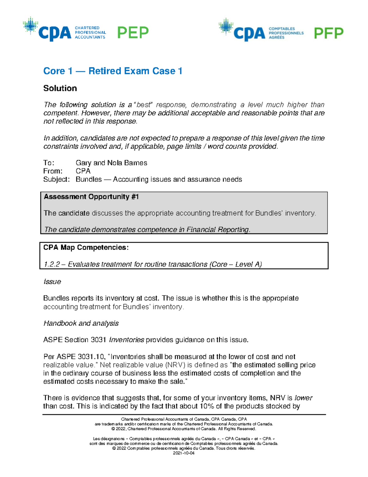 CO1-2201E-REC01 - Solutions - Chartered Professional Accountants of ...