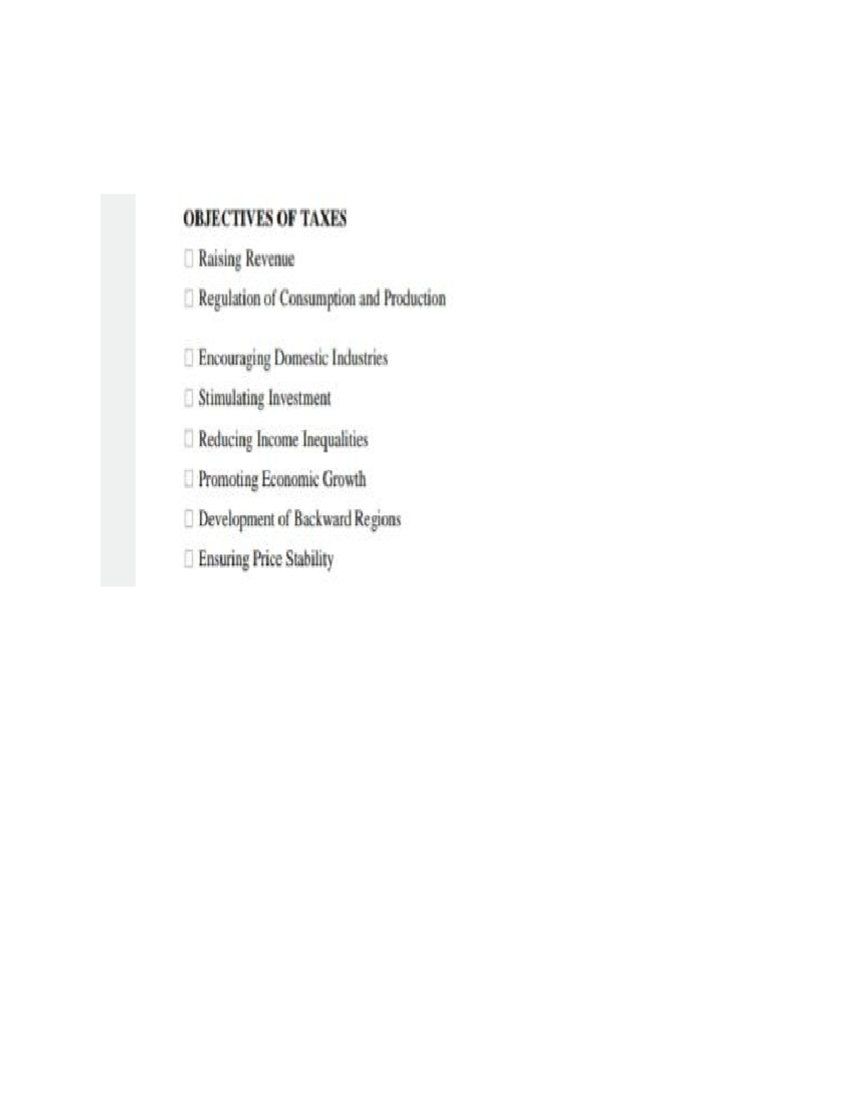 Objective of tax - Its lecture note - Economics - Studocu