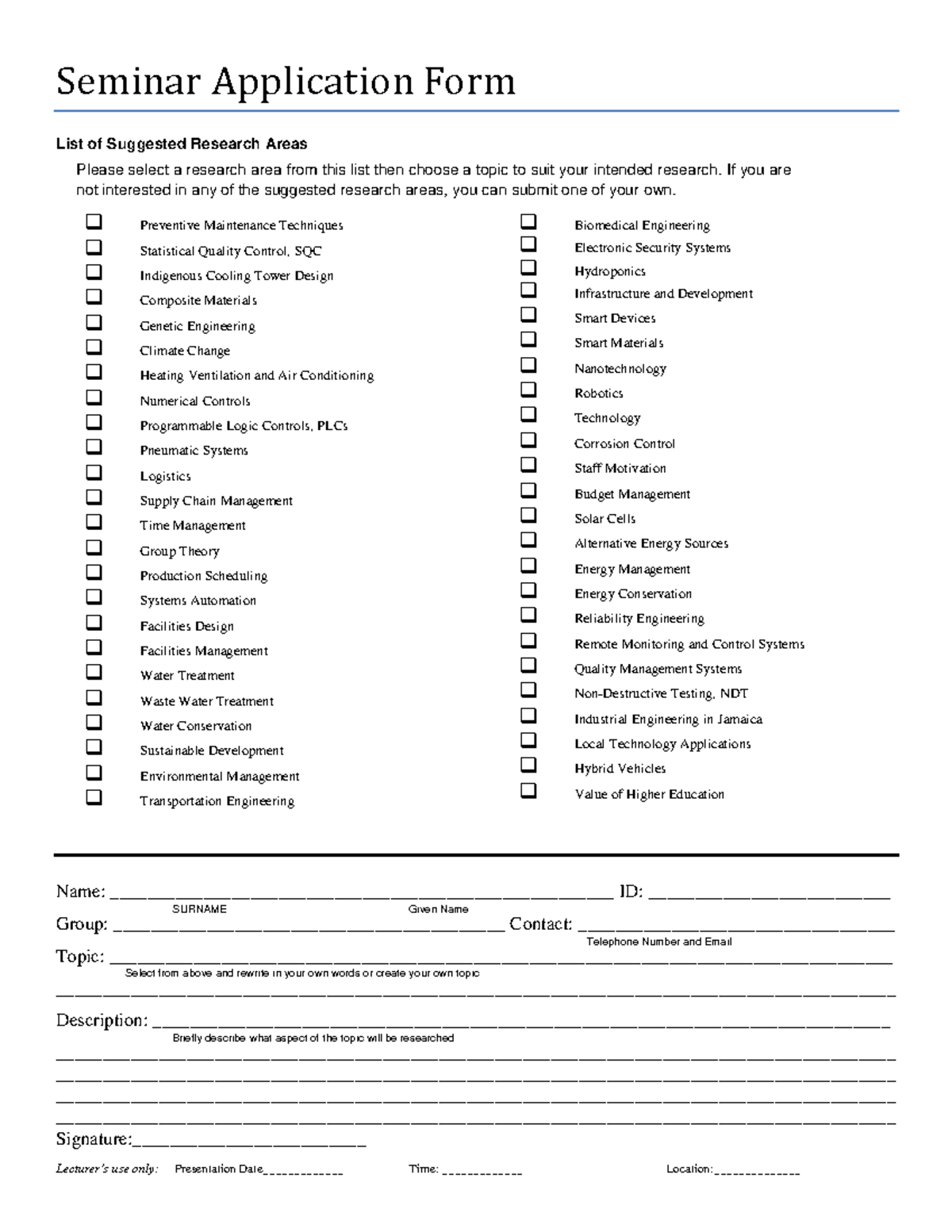 Eng Seminar Term Paper Topics Application Form Sem 2 2018-2019 ...