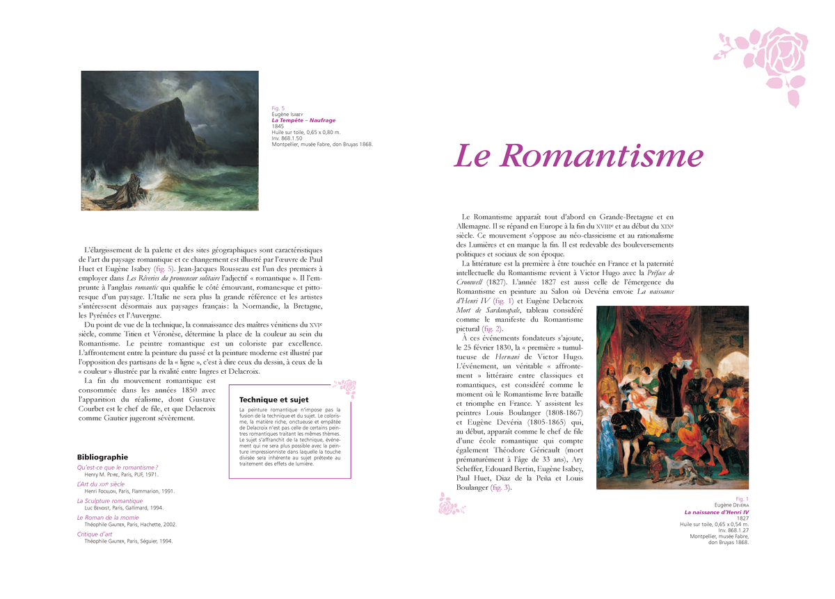 Fiche pedagogique le romantisme - Le Romantisme Le Romantisme apparaît ...