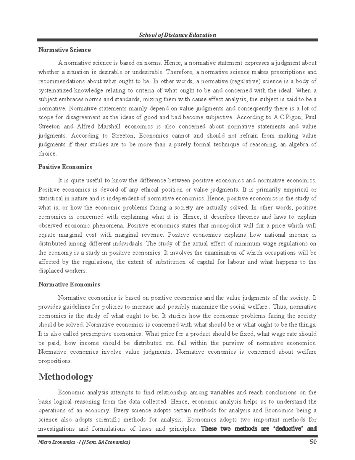 Micro Economics Consumer Choice-3 - Normative Science A normative ...