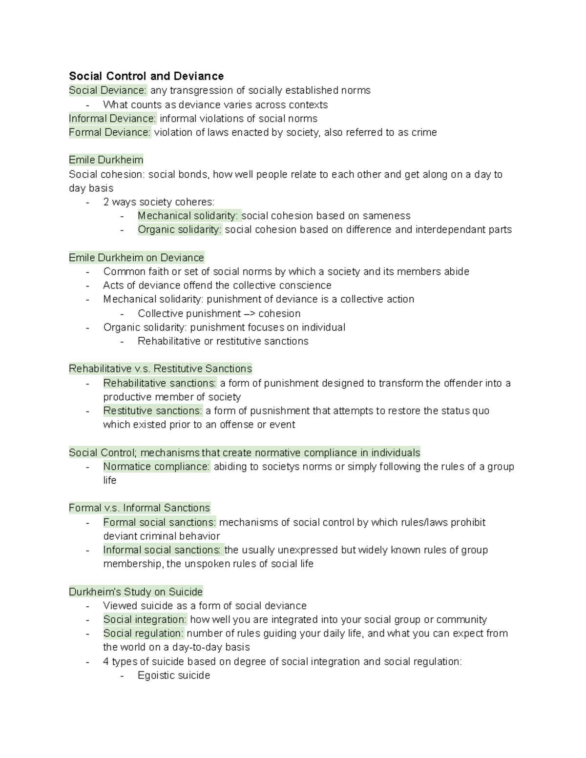 Chapter 6 - Social Control and Deviance - Social Control and Deviance ...