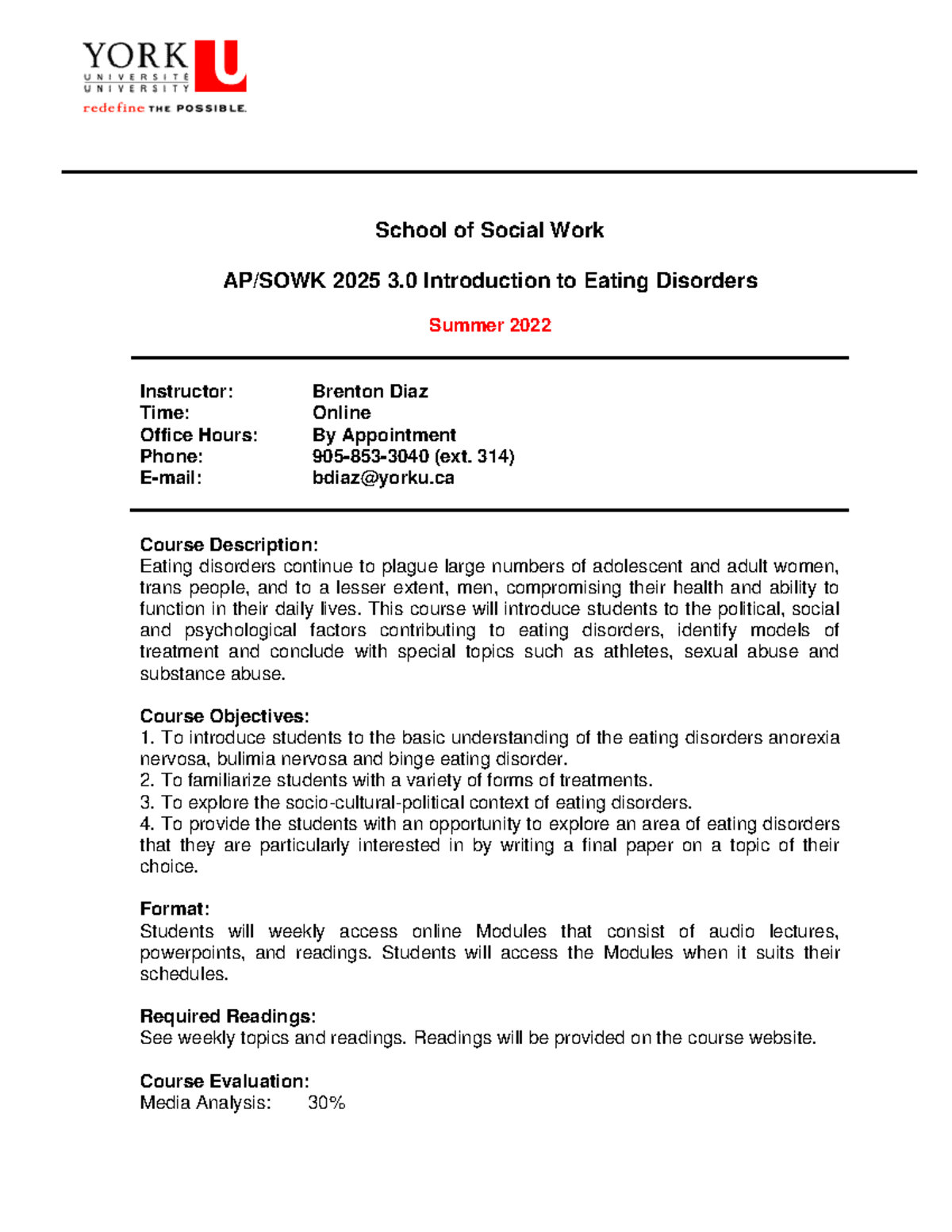 Course Outline SOWK 2025 S1 2022 - School of Social Work AP/SOWK 2025 3 ...