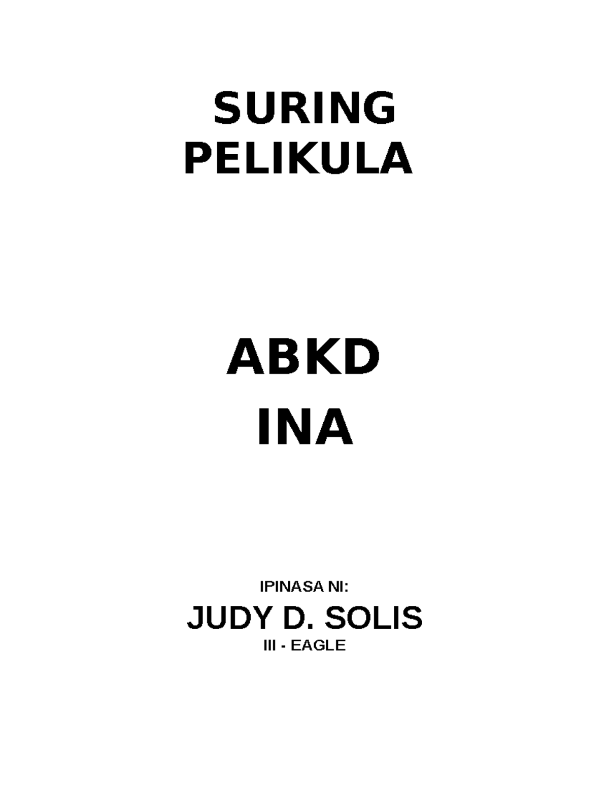 8960583 suring pelikula collection - SURING PELIKULA ABKD INA IPINASA ...