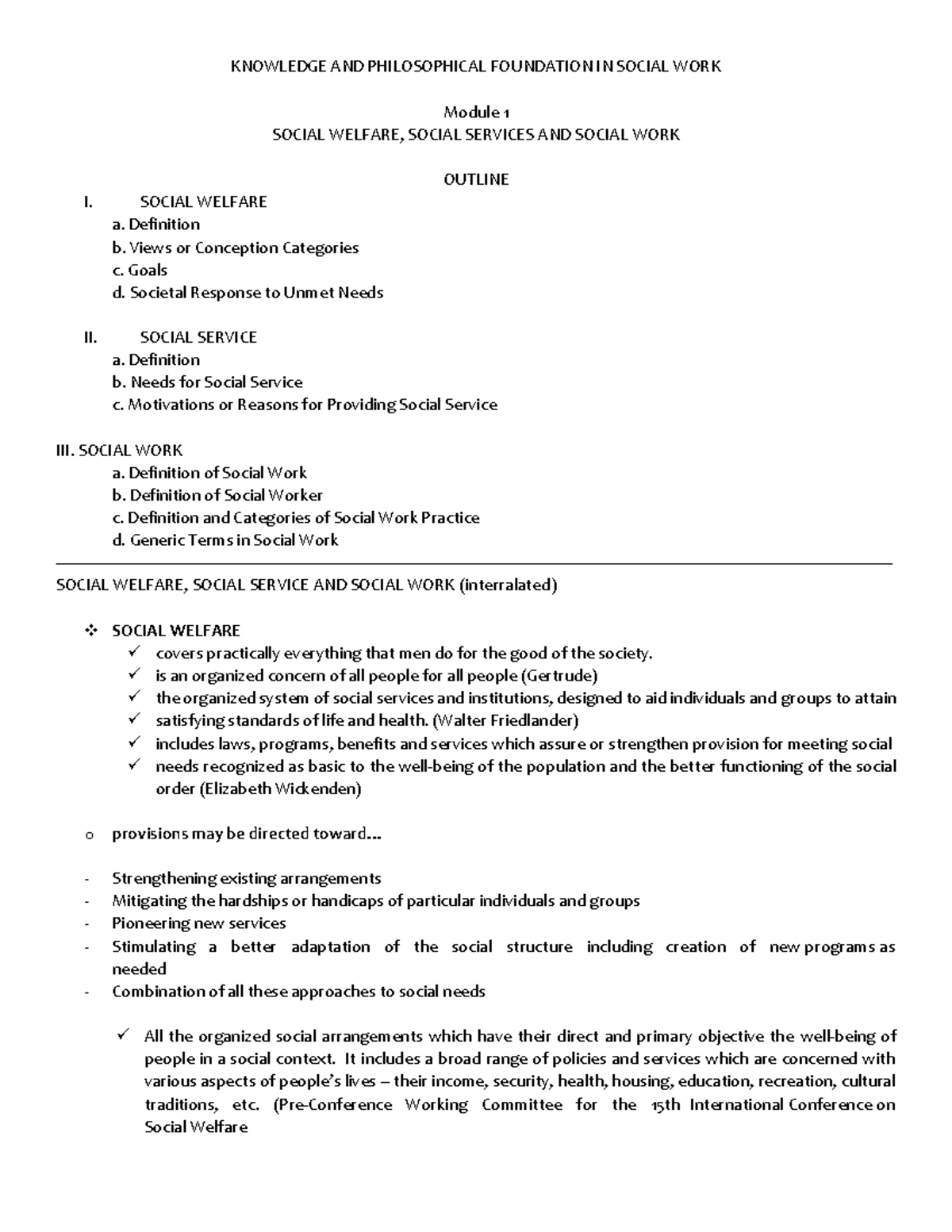 Knowledge AND Philosophical Foundation IN Social WORK M 1 - KNOWLEDGE AND PHILOSOPHICAL ...