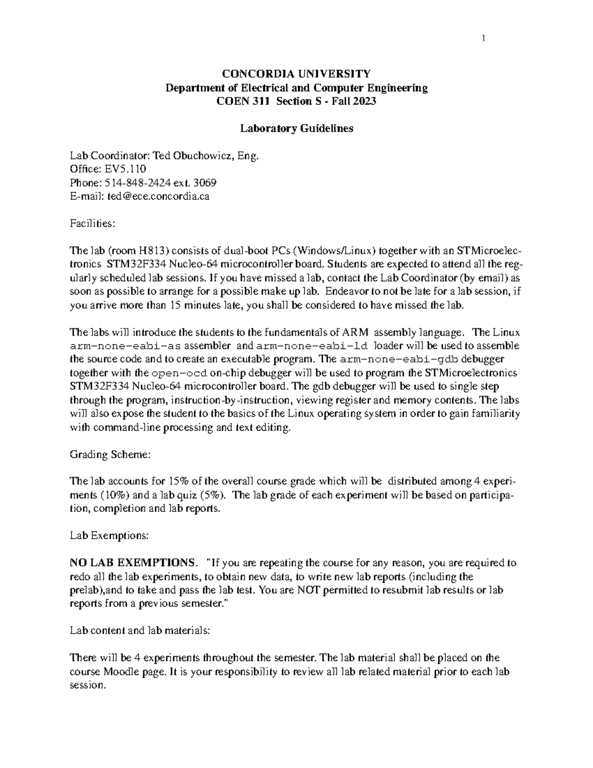 Coen311 fall 2023 - JM M - CONCORDIA UNIVERSITY Department of ...