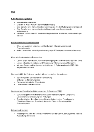 DAZ Zusammenfassung 6 - eine Vorlesung :) - DAZ Zusammenfassung 6 ...