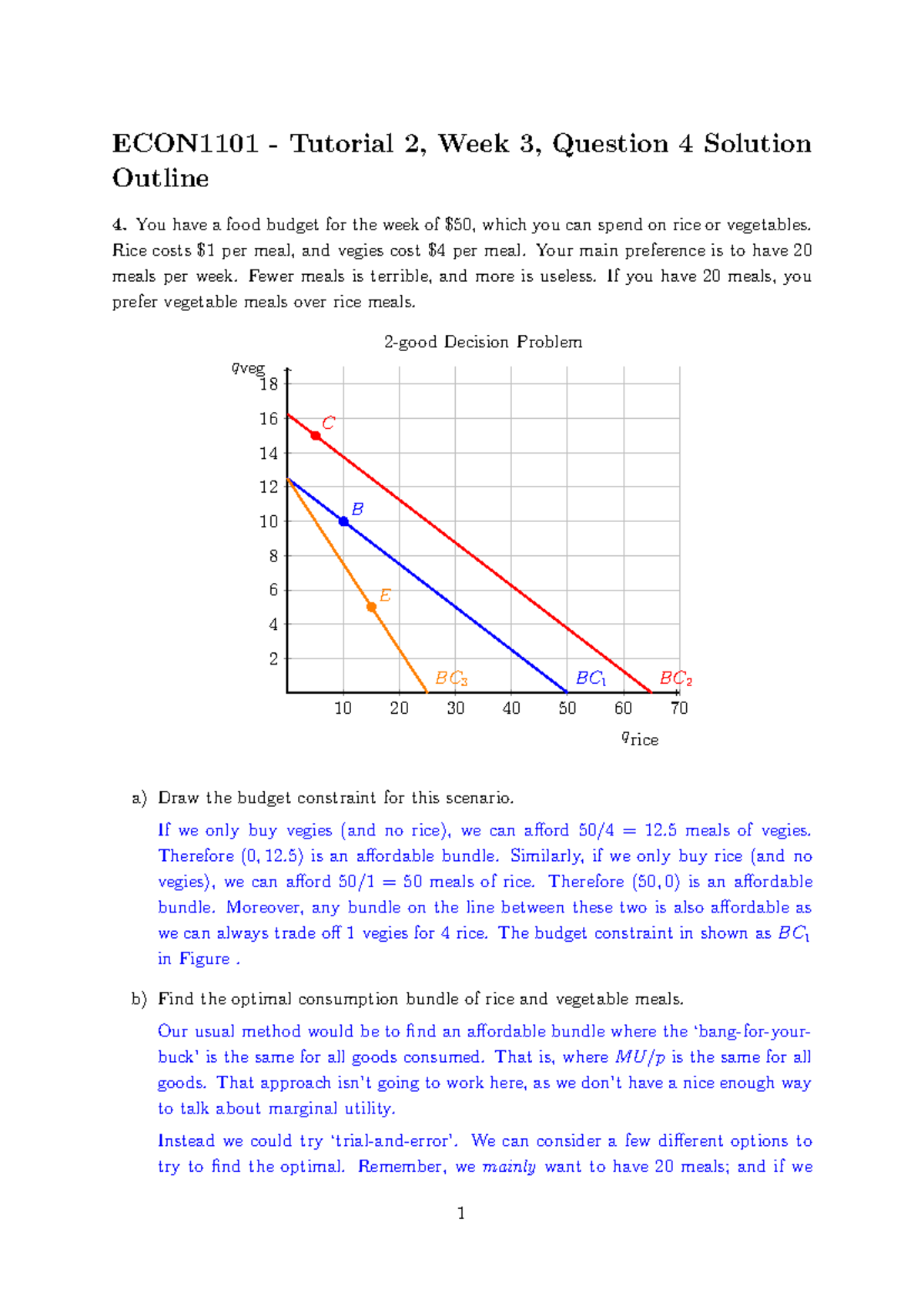 ECON1101 Tutorial PS2 Week3 Question 4 Solution Guide - ECON1101 ...