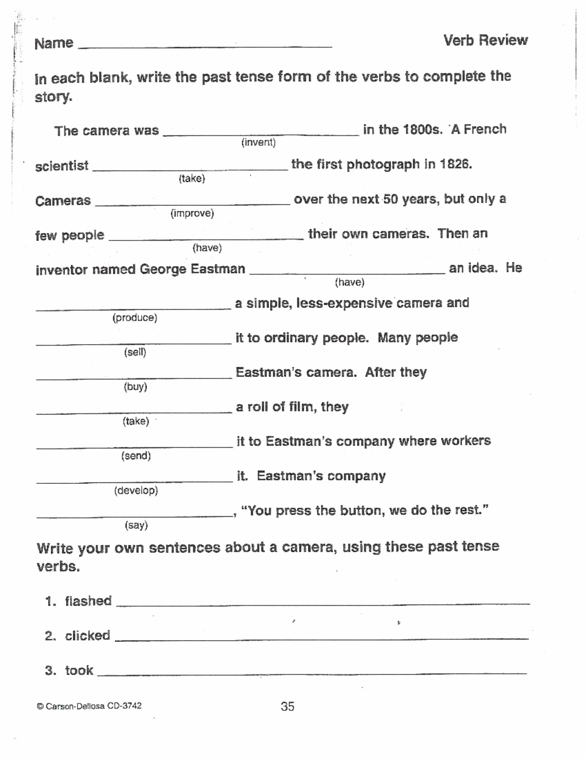 Kami Export - Jaylin Conley - LA Practice P 35-36 - Name Verb Review In ...