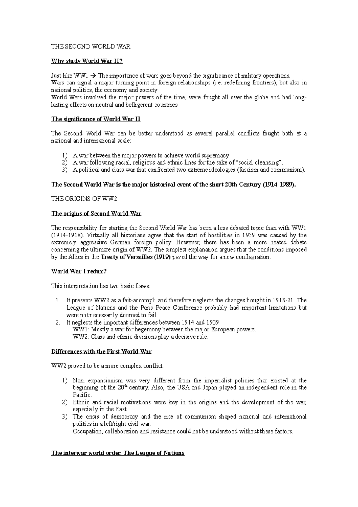 MAG 9 - ... - THE SECOND WORLD WAR Why study World War II? Just like ...