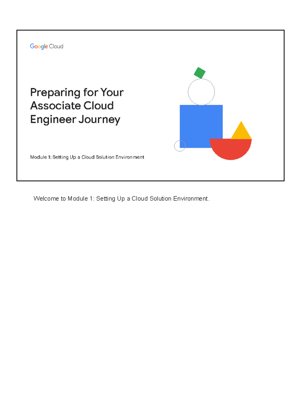 ACE - google cloud notes - Preparing for Your Associate Cloud Engineer ...