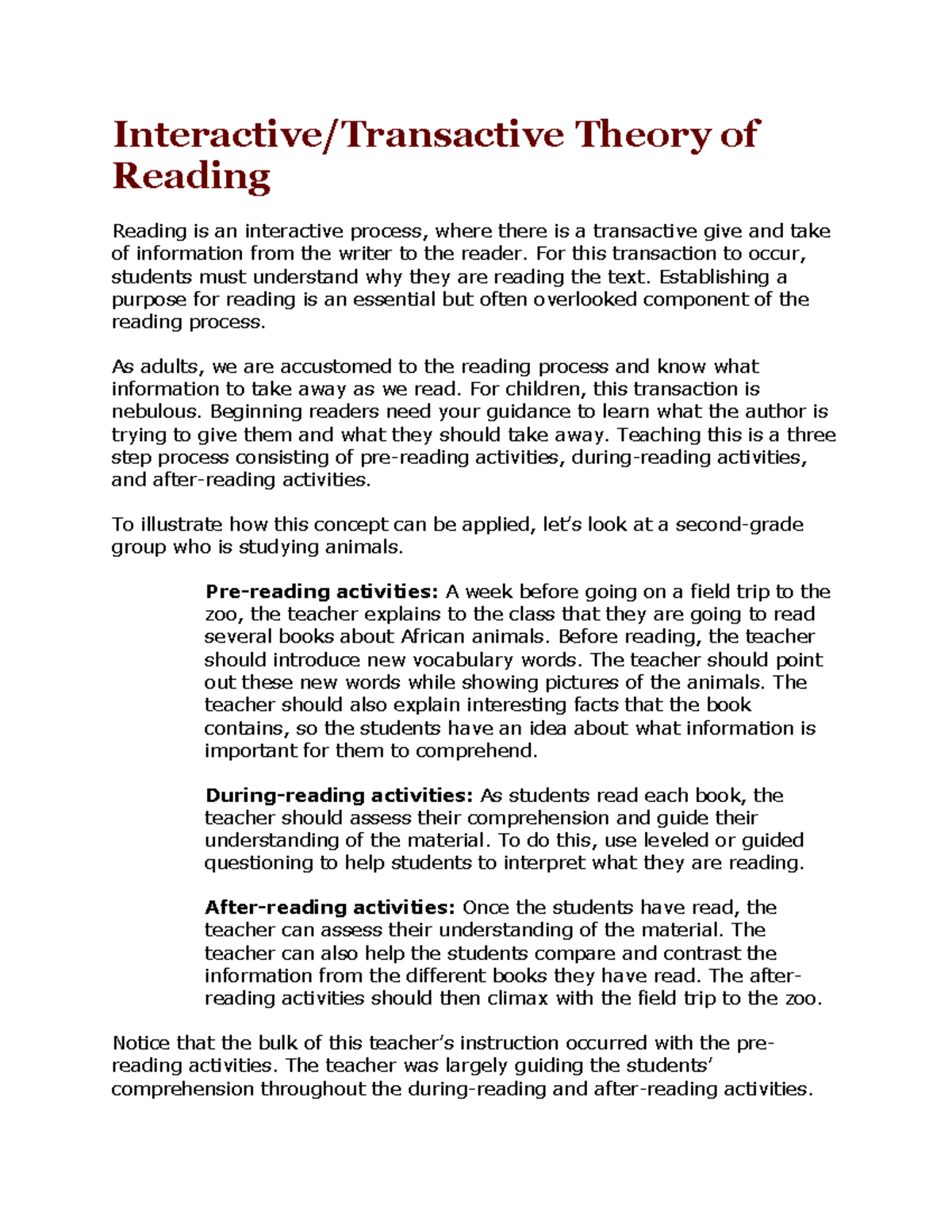 Interactive - For this transaction to occur, students must understand ...