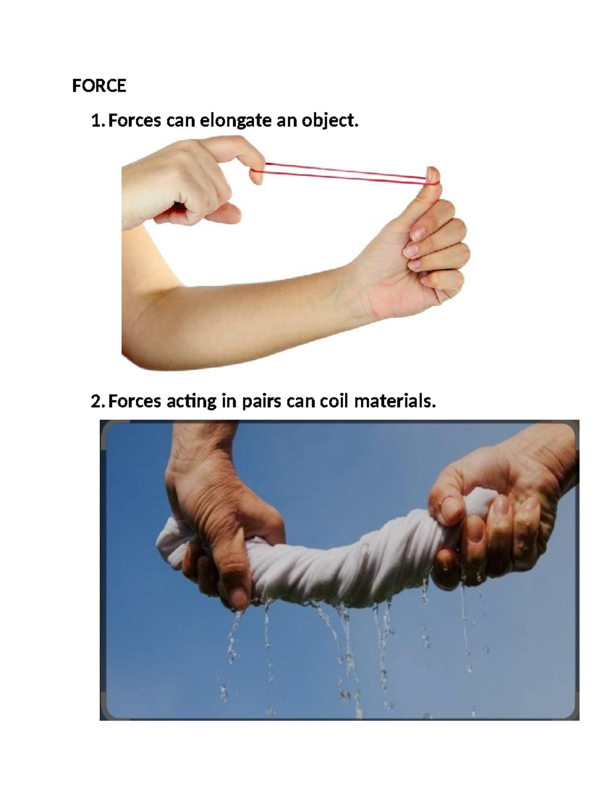 Forces - Bachelor of Secondary Education major in Science - FORCE ...