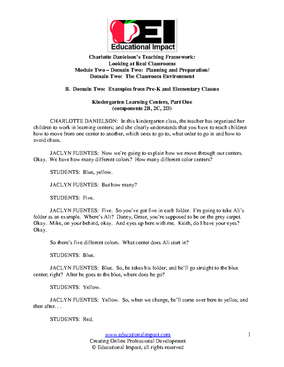 Charlotte 2b transcript - educationalimpact Creating Online ...