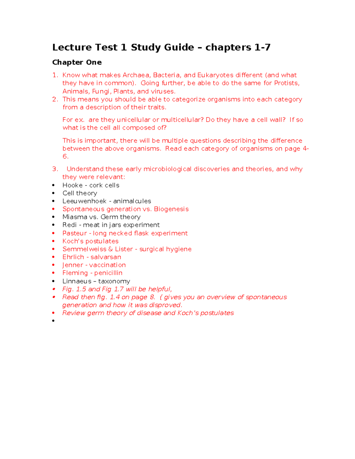 Lecture Test 1 Study Guide - Lecture Test 1 Study Guide – chapters 1 ...