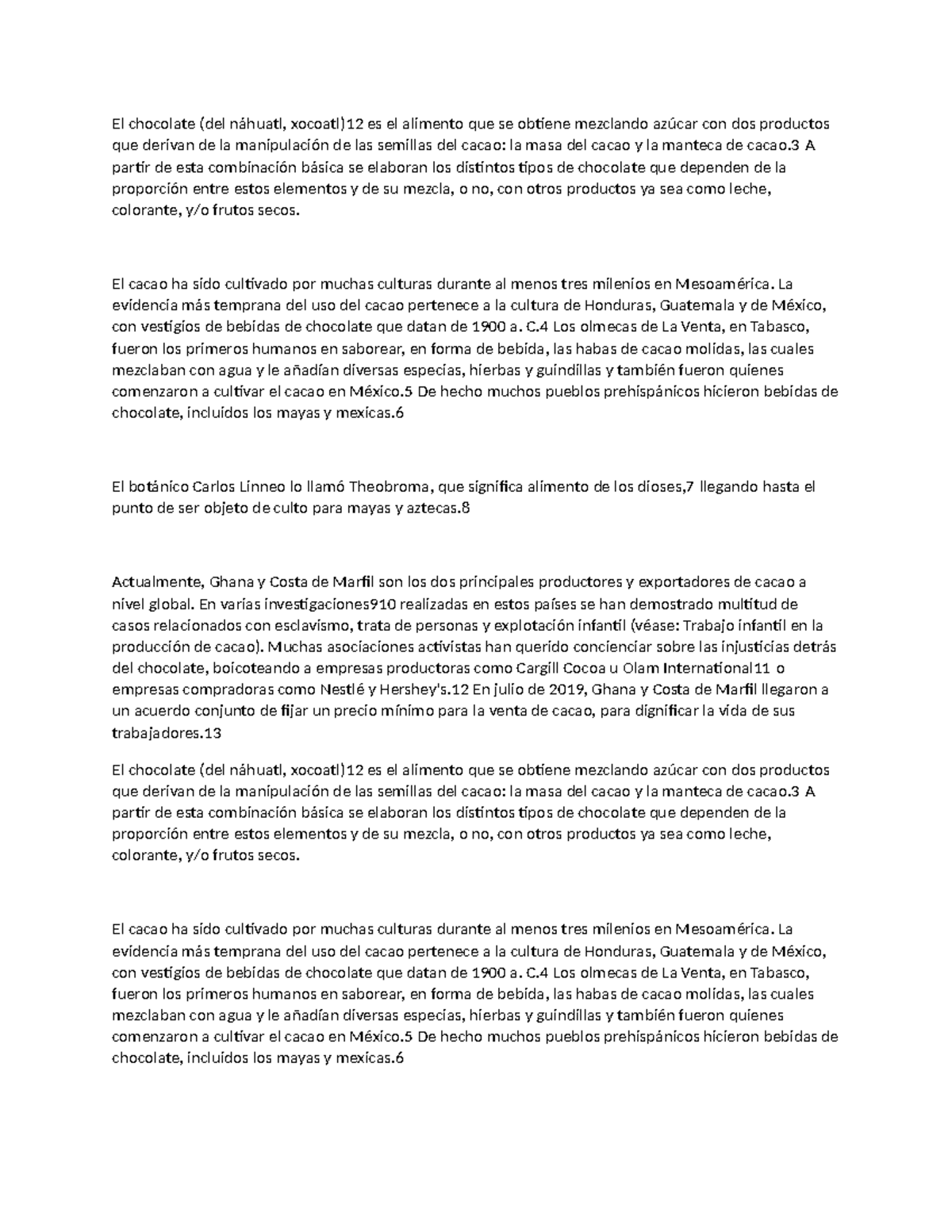 Plencesas - kokkok - El chocolate (del náhuatl, xocoatl)1 2 es el ...