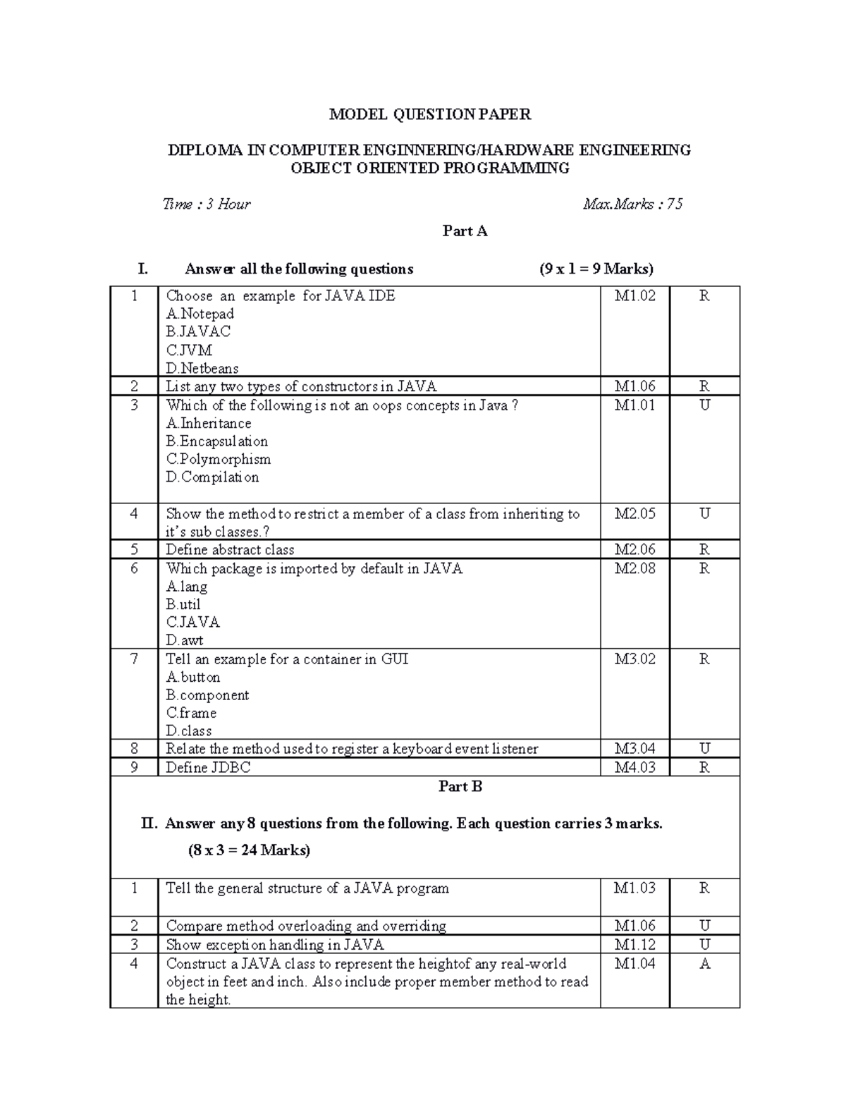 4131 - software secure engineering - MODEL QUESTION PAPER DIPLOMA IN ...