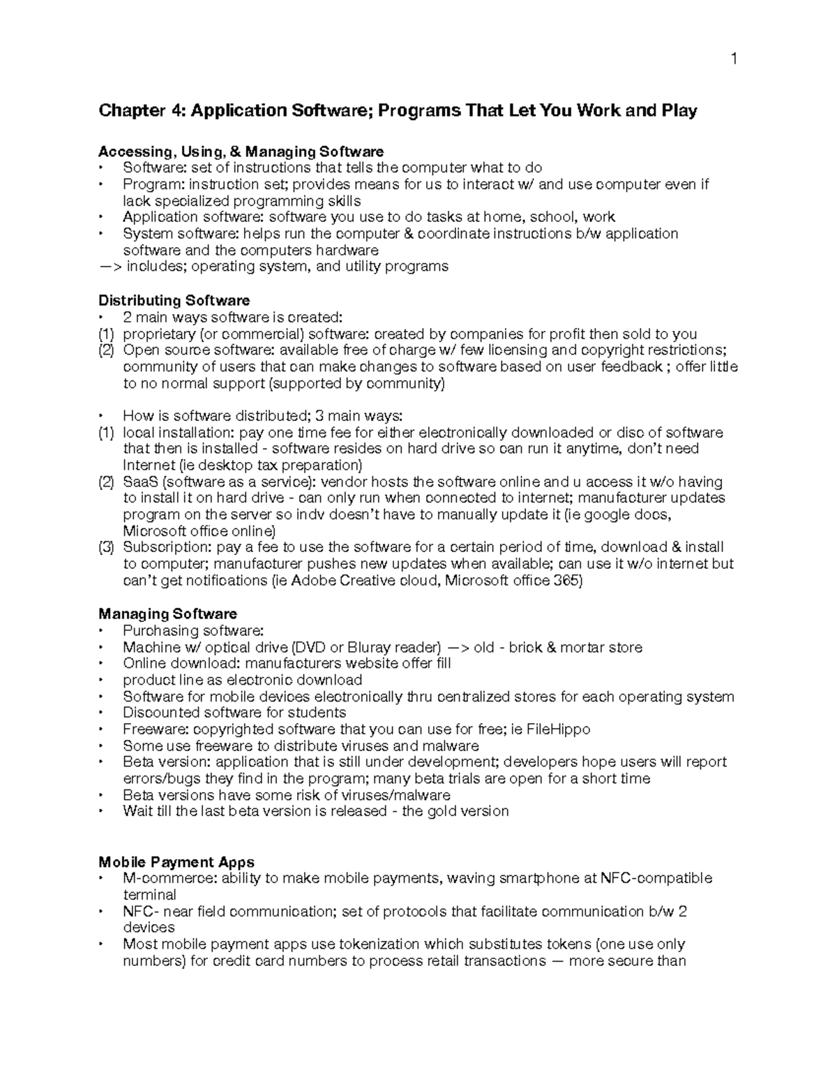 Chapter 4 Application Software copy - Chapter 4: Application Software ...