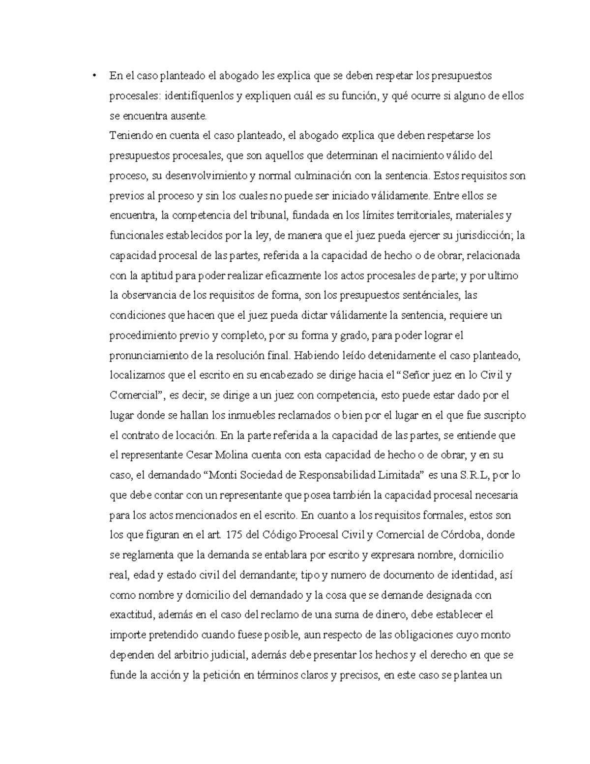 Tp 1 teoria general del proceso 1y2 - En el caso planteado el abogado ...