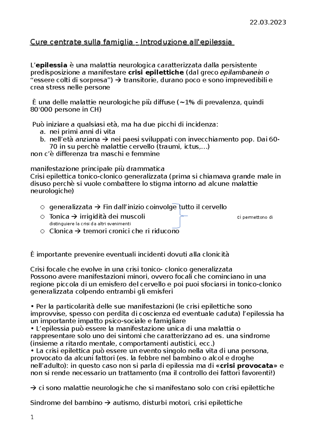 Introduzione all'epilessia - Cure centrate sulla famiglia ...