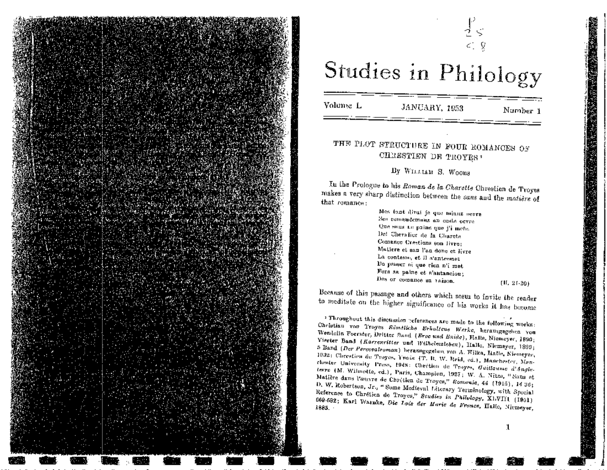 Chretien General Plot Structure -1 - GERM 3526 - Studocu