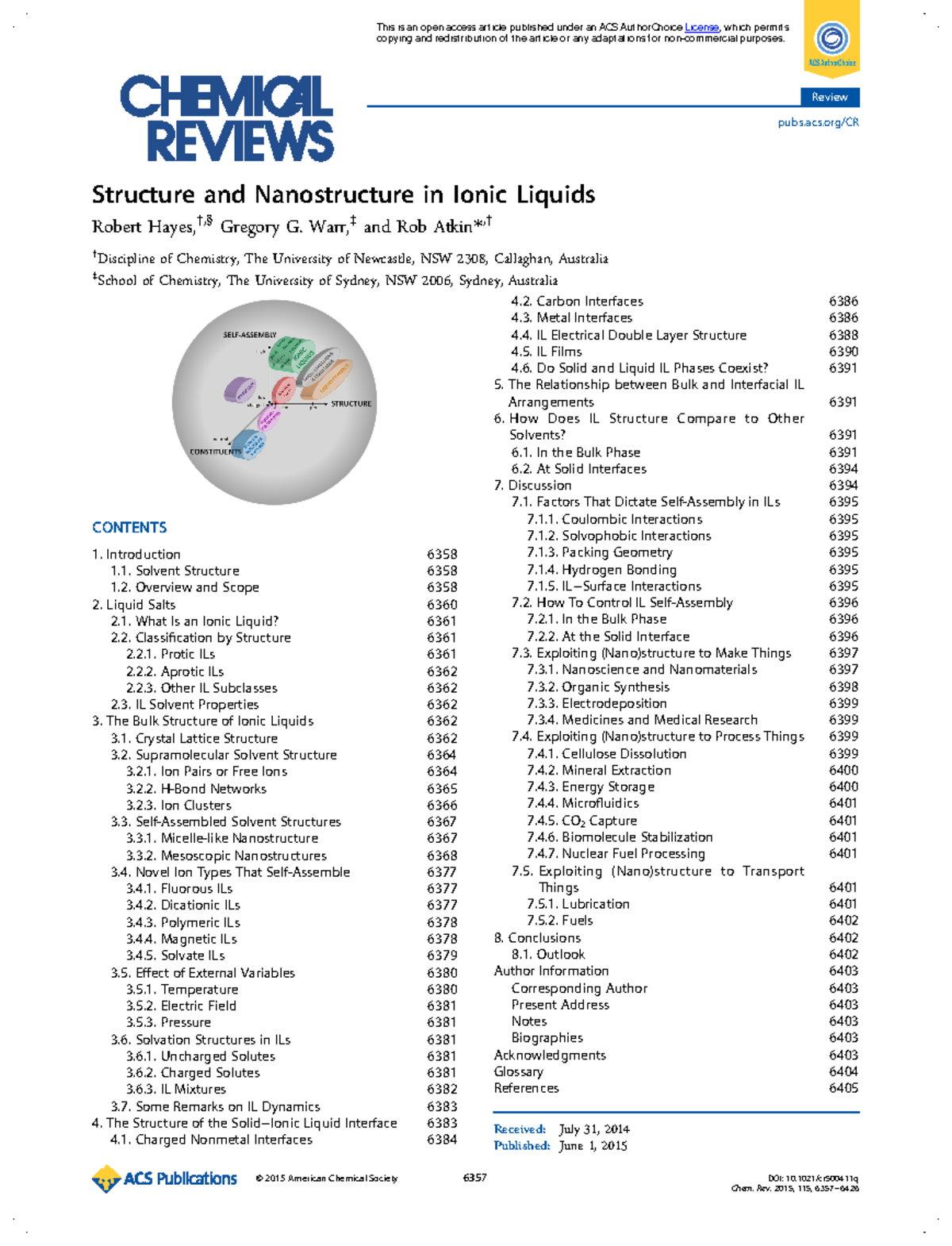 Structure and nanostructure of IL - This is an open access article ...