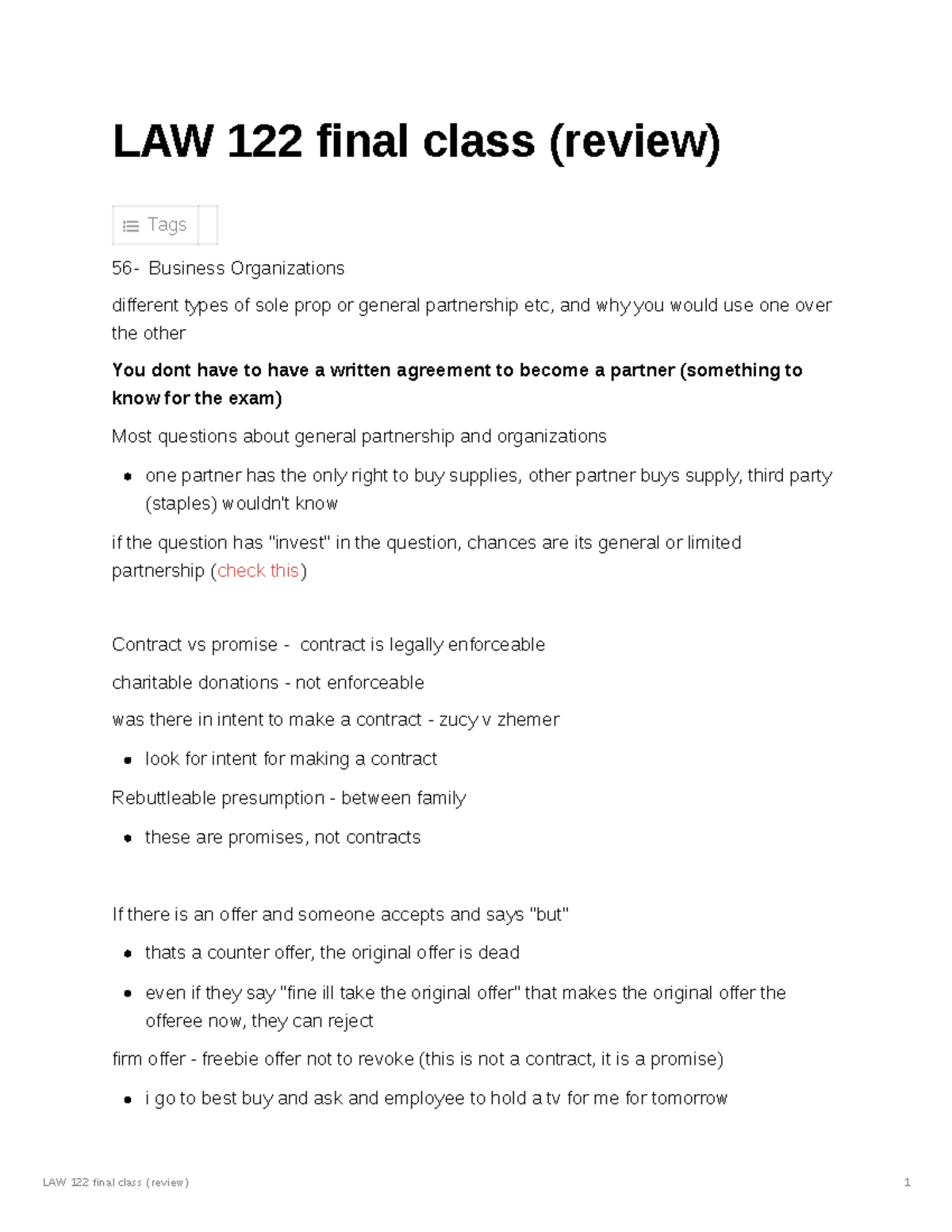 LAW 122 final class (review) 1b96786057 fc4c7fa05b6edf16c6abb9 - LAW ...