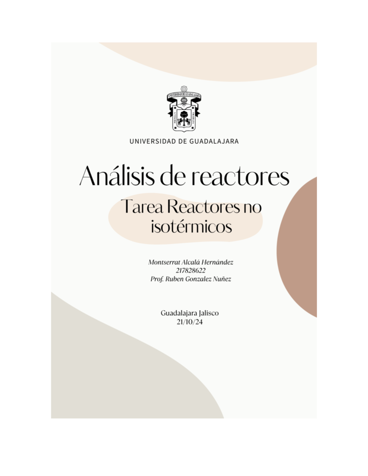 Tarea Reactores No Isotermicos MAH - b) La grafica indica que existen 2 estados estacionarios ...
